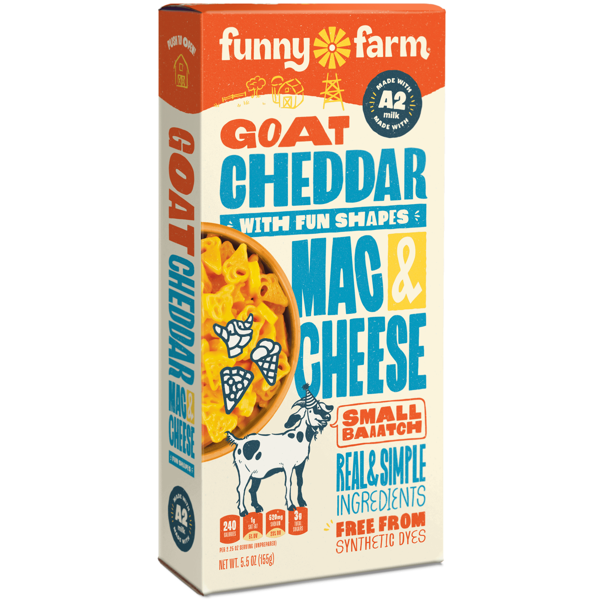 Goat Cheddar Shapes – Funny Farm Foods