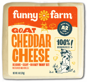 Goat Cheddar Cheese – Funny Farm Foods